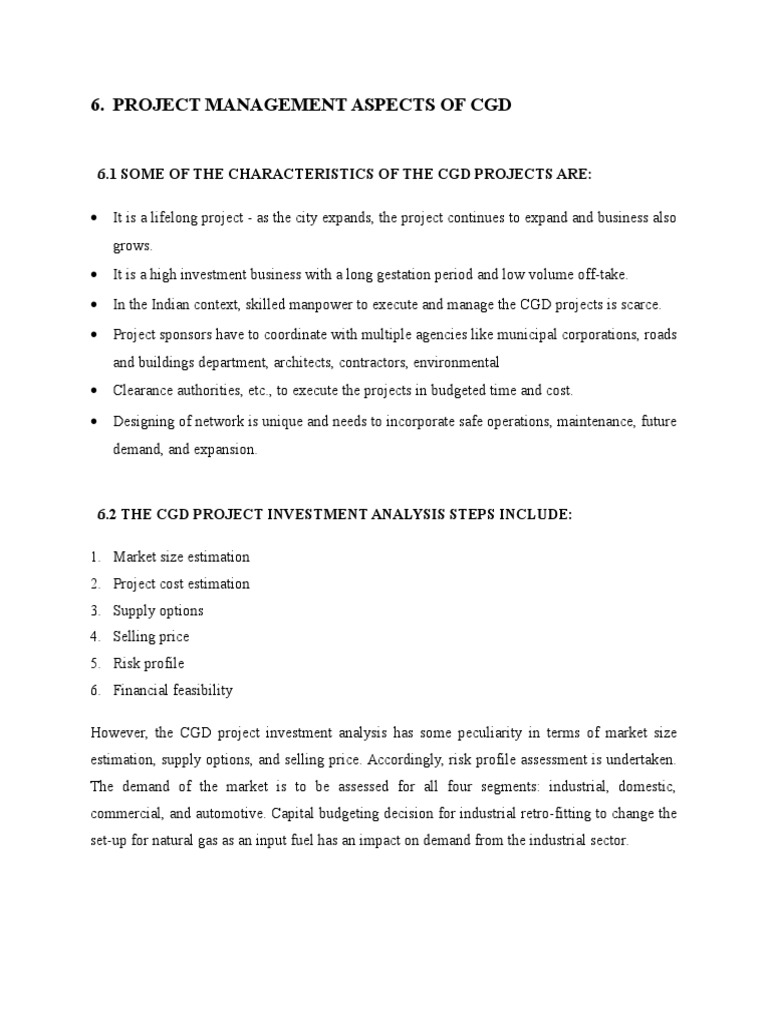 Chapt 6 Project Management Aspects of CGD Formated | PDF | Project ...