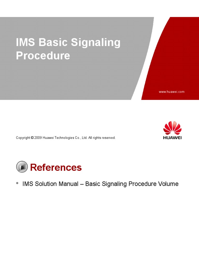 IMS Basic Signaling Procedure (SIP&IMS Procedures) | Ip Multimedia ...
