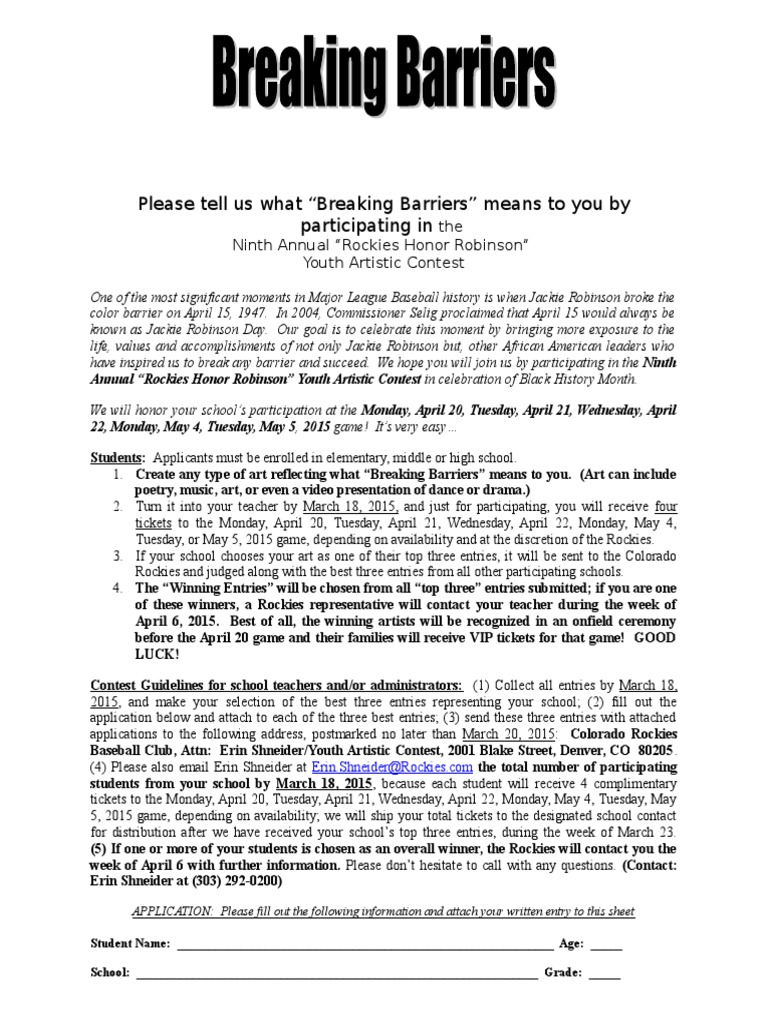 Breaking Barriers | PDF | Sports | Leisure