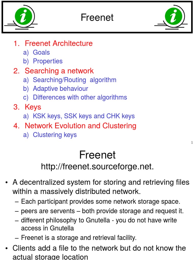 Freenet | PDF | Peer To Peer | Computer Network