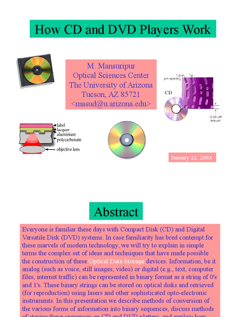 cd-dvd.ppt | Compact Disc | Cd Rom