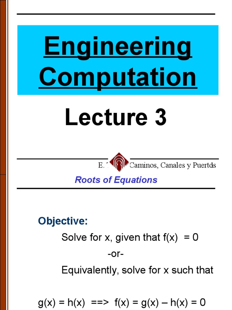 Lecture 3 | PDF | Numerical Analysis | Mathematics Of Computing