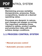 Chapter 1 Introduction To Process Control | PDF