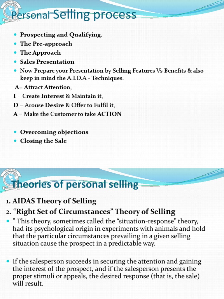 Personal Selling PDF | PDF | Sales | Marketing