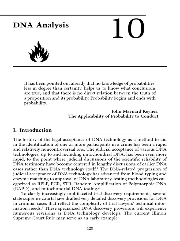 Overview of DNA Analysis Types | PDF | Dna Profiling | Polymerase Chain ...