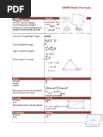 ACT Math Formulas Interactive | PDF | Square Root | Area