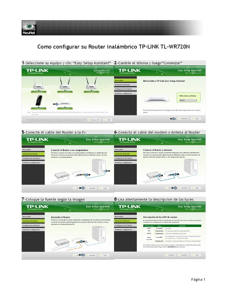 Configuracion de Un Router TP-LINK TL-WR720N | Descargar gratis PDF ...