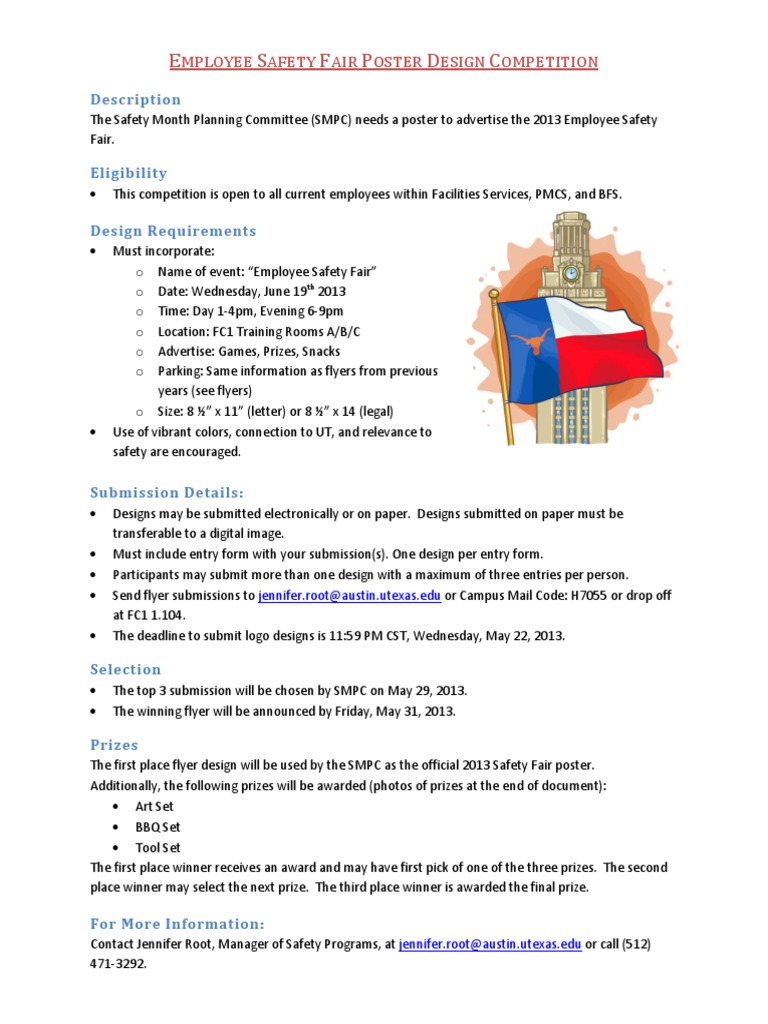 Employee Safety Fair Poster Contest | PDF