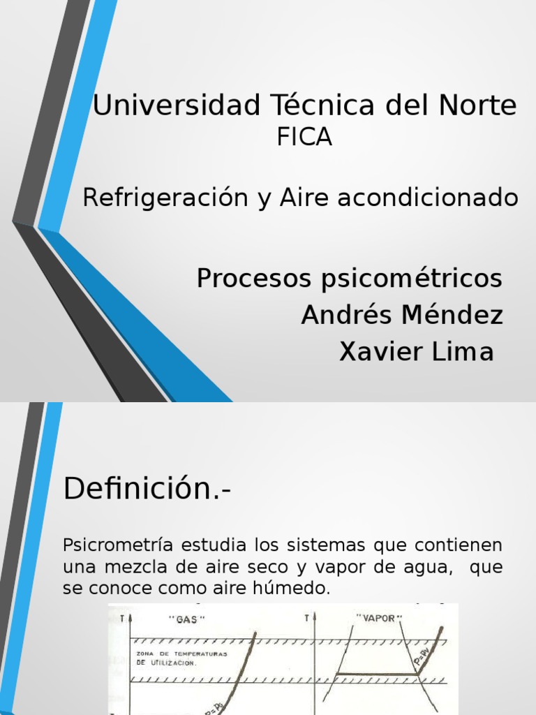 Procesos Psicometricos | PDF | Humedad | Ingeniería mecánica