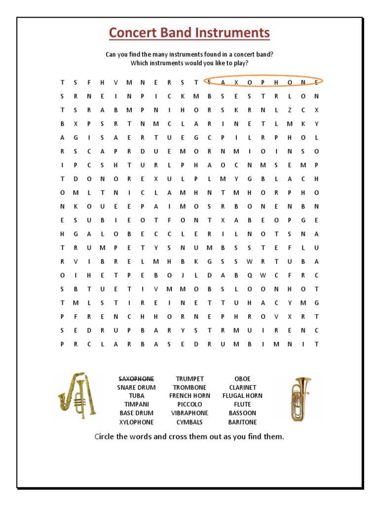 Concert Band Instruments Guide | PDF | Foreign Language Studies | Art