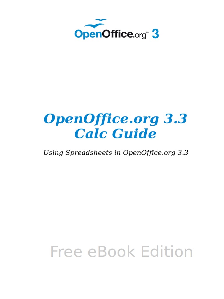 Open Office Calc Guide | PDF | Comma Separated Values | Spreadsheet