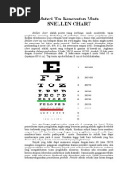 Pemeriksaan Visus Dengan Snellen Chart | PDF