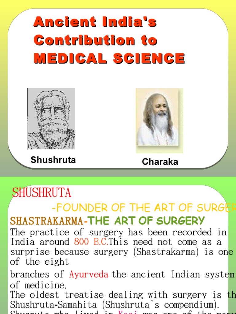 Ancient India's Contribution To Medical Science | PDF | Yoga | Ayurveda