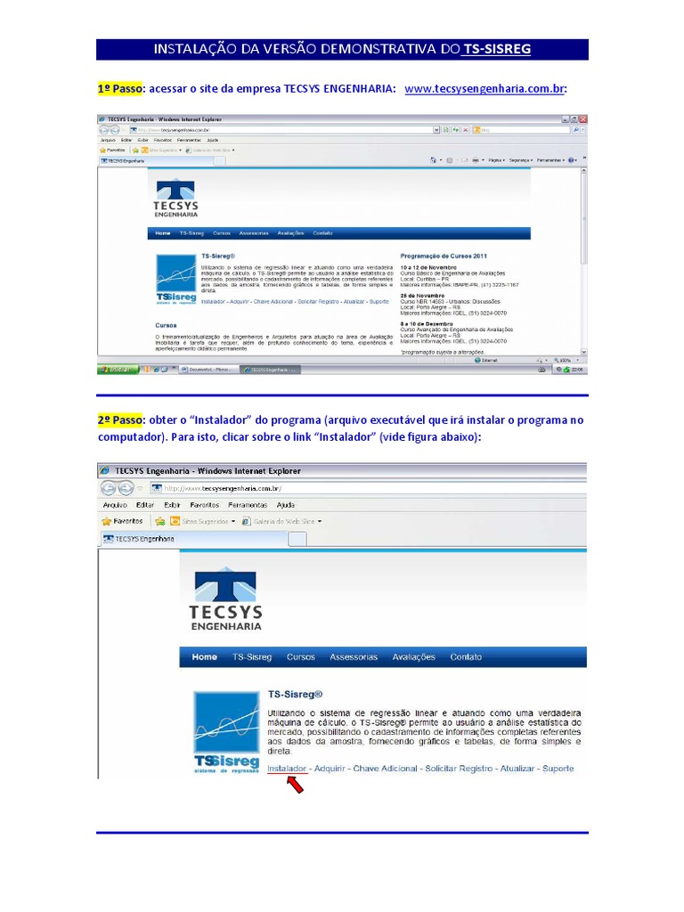Instalação do TS-SISREG Demonstração | PDF