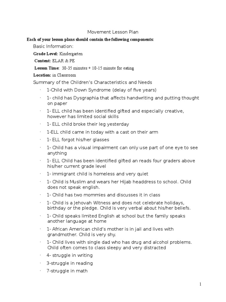 Movement Lesson Plan | PDF | Shape | Triangle