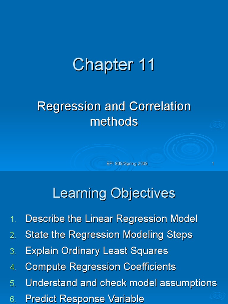 Regression And Correlation Methods Pdf Regression Analysis Correlation And Dependence