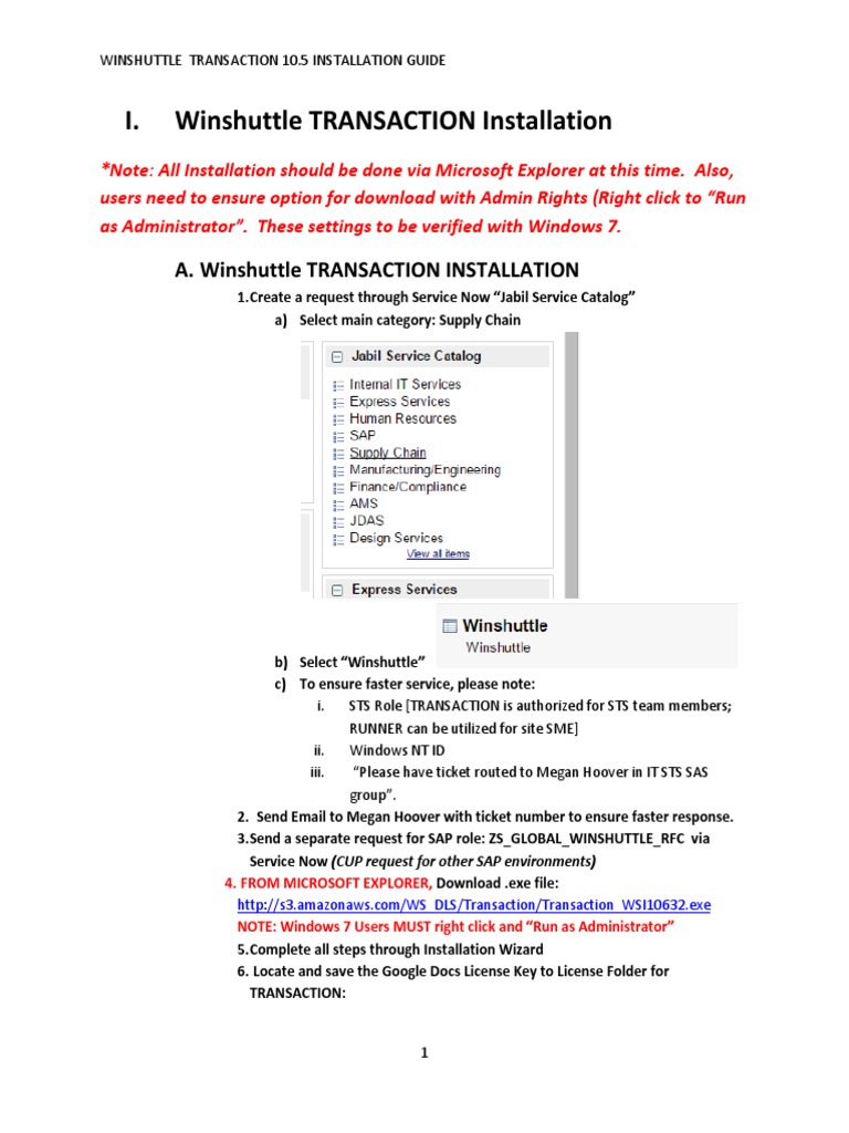 Winshuttle Transaction 10.5 Installation Guide | PDF | Utility Software ...