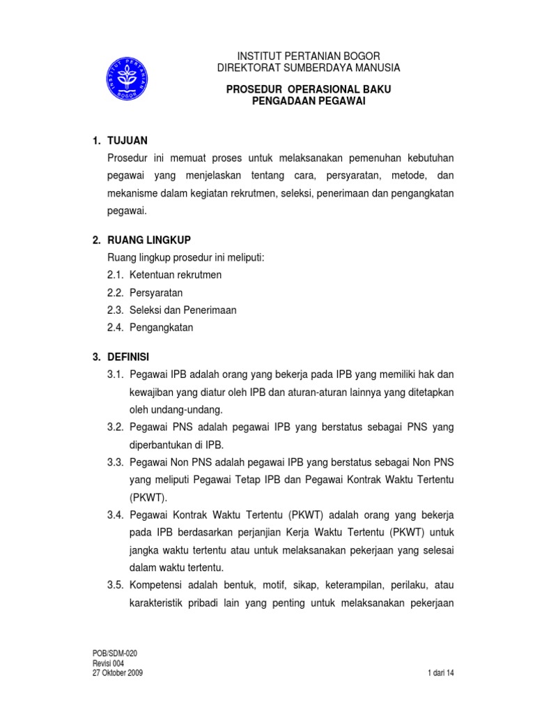 Pob SDM Ipb | PDF