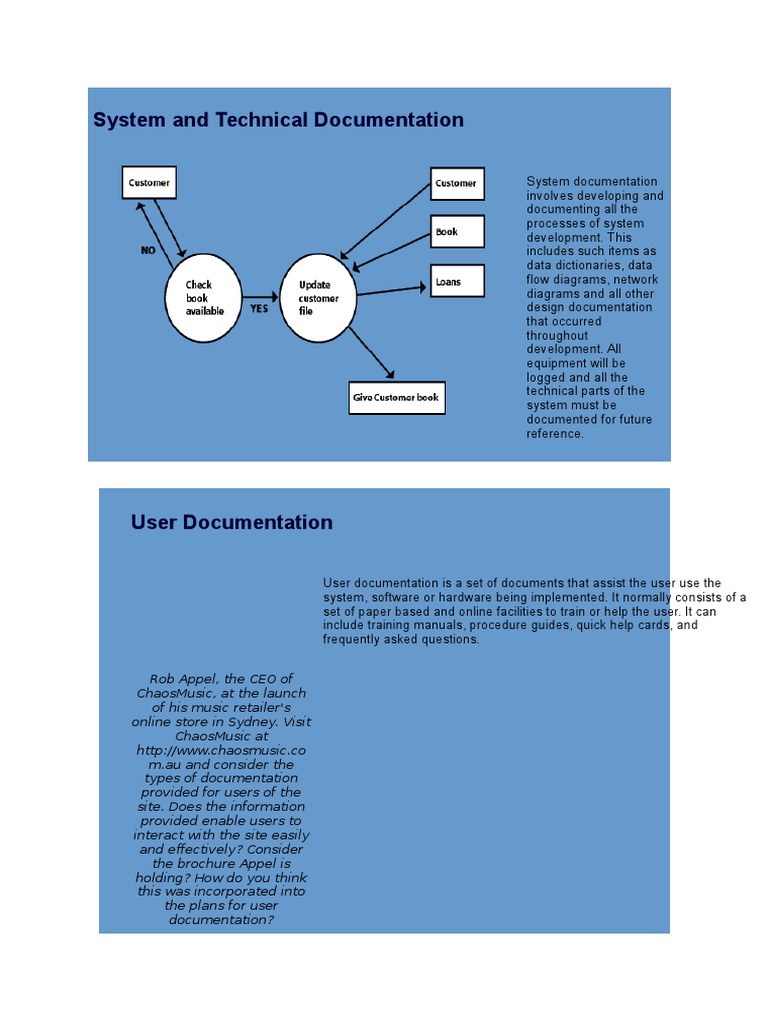 System and User Documentation Overview | PDF | Documentation | Cognition
