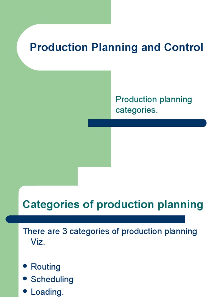 Production Planning and Control | PDF | Inventory | Systems Science