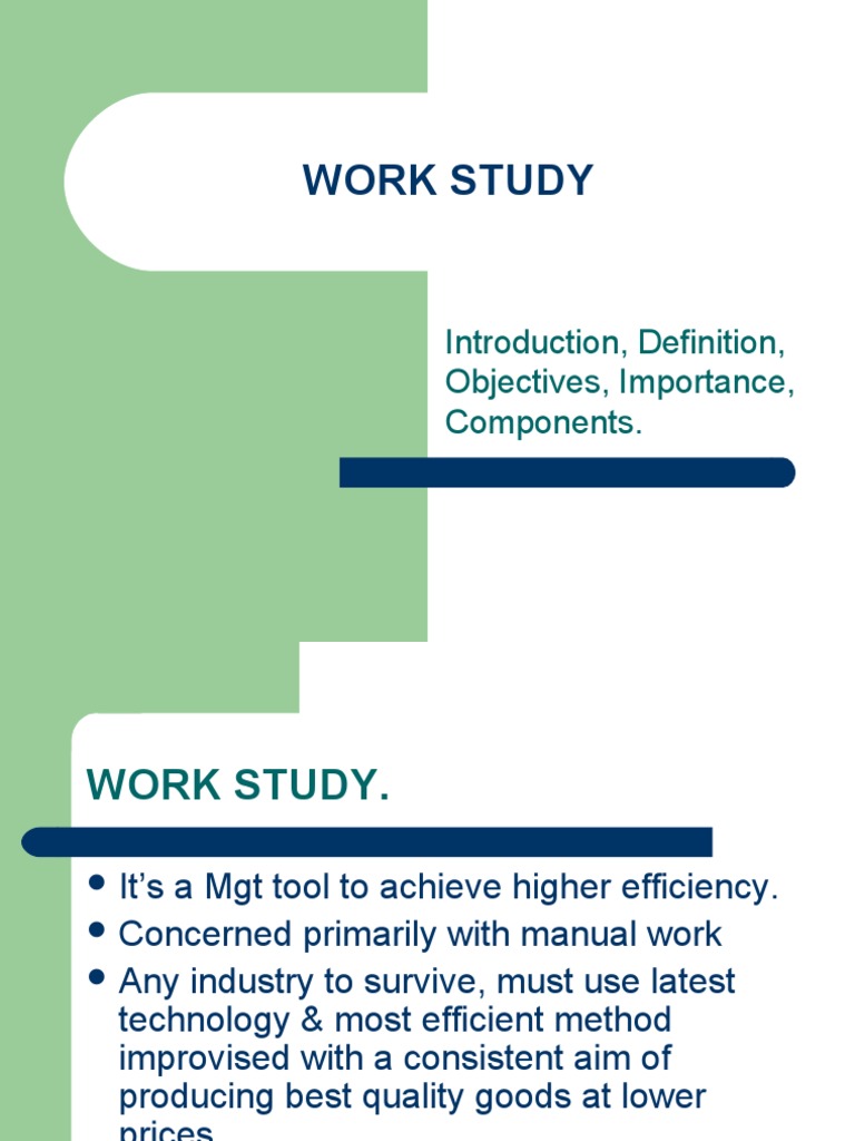 Work Study | PDF | Business