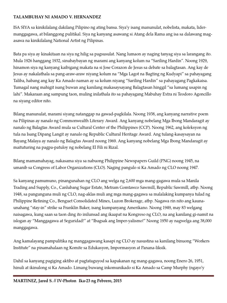 Filipino Poems | PDF