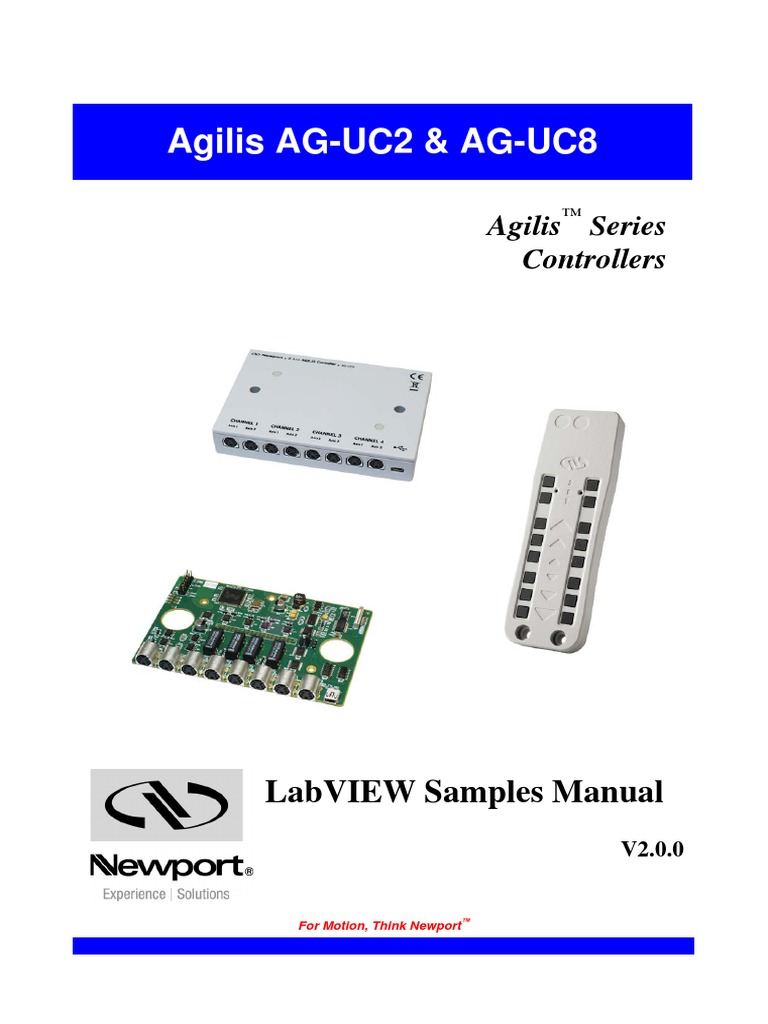 AG-UC2-UC8 - LabVIEW Samples Manual | PDF | Installation (Computer Programs) | Input/Output