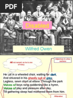 Analysis of Disabled - by Wilfred Owen | PDF | Poetry | Unrest