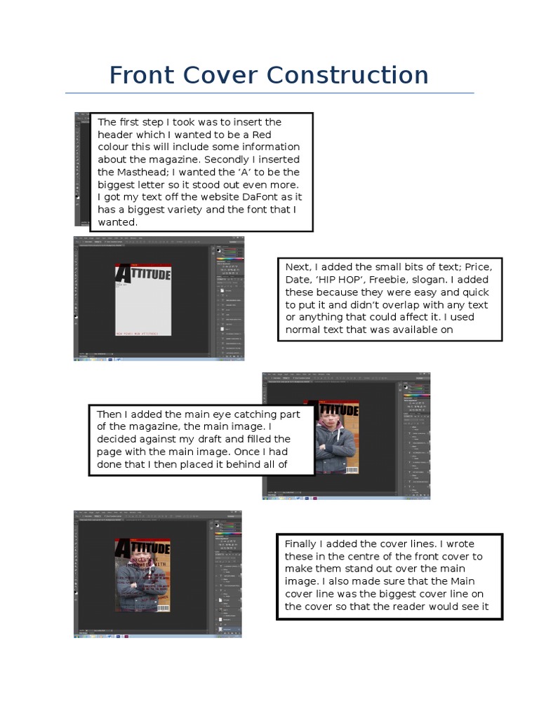 Front Cover Construction Diary | PDF