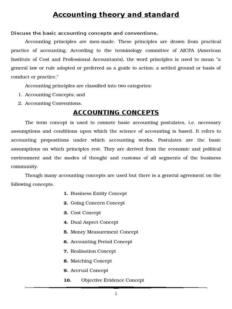 Accounting Concepts and Conventions | PDF | Expense | Debits And Credits Accounting Concepts and Conventions | PDF | Expense | Debits And Credits