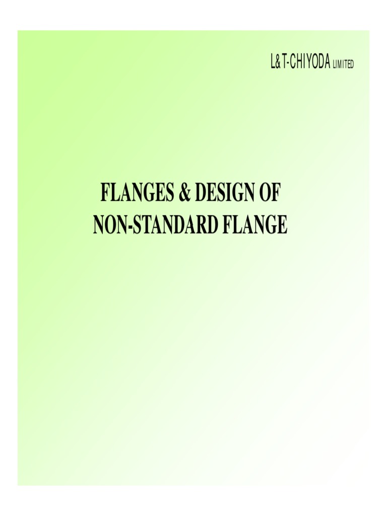 Non-Standard Flange Design Guide | PDF | Gas Technologies | Industrial ...