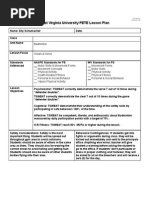 Lesson Plan Badminton | PDF | Lesson Plan | Teachers