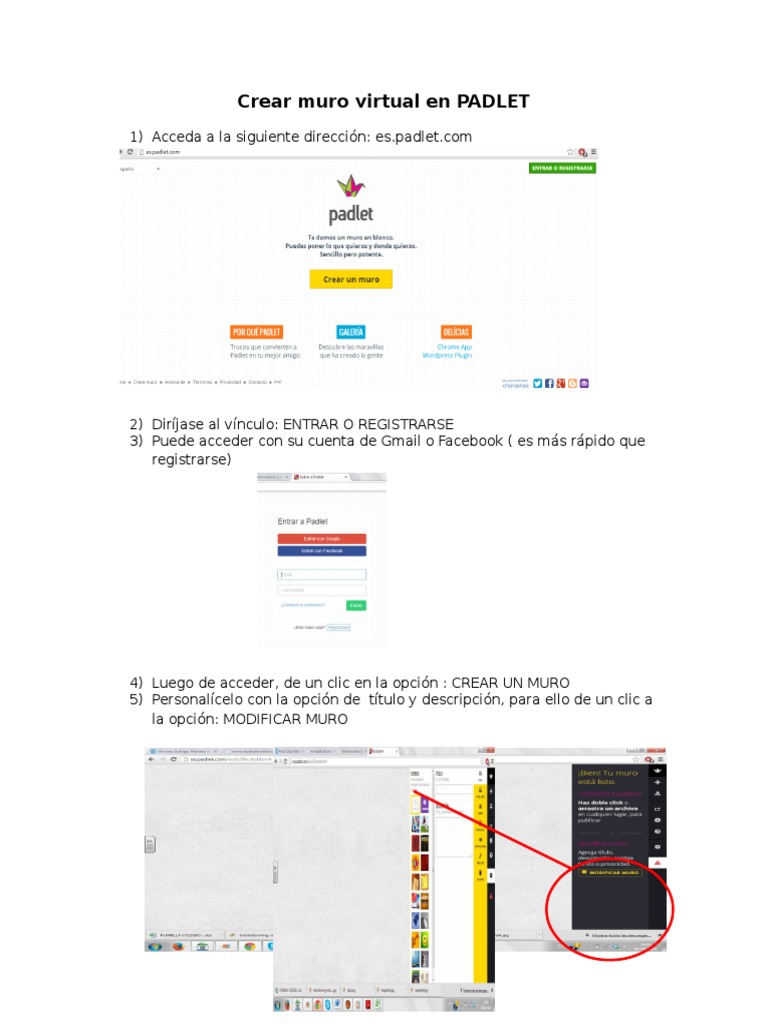Crear Muro Virtual en PADLET | PDF