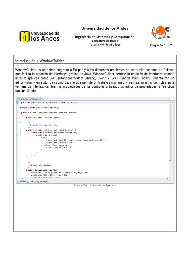 Tutorial WindowBuilder en Eclipse | PDF | Eclipse (software) | Ventana (informática)