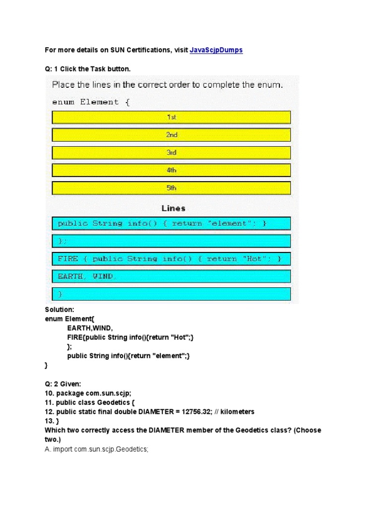Declarations and Access Control | PDF | Class (Computer Programming ...