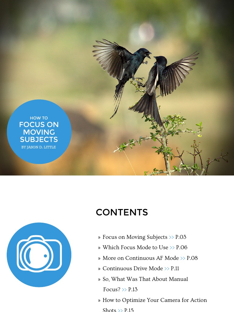 Focus On Moving Subjects: How To | PDF | Autofocus | Camera Lens