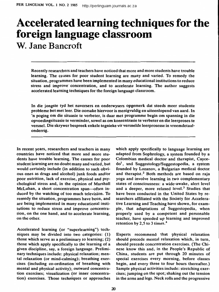 Accelerated Learning | PDF | Breathing | Relaxation (Psychology)