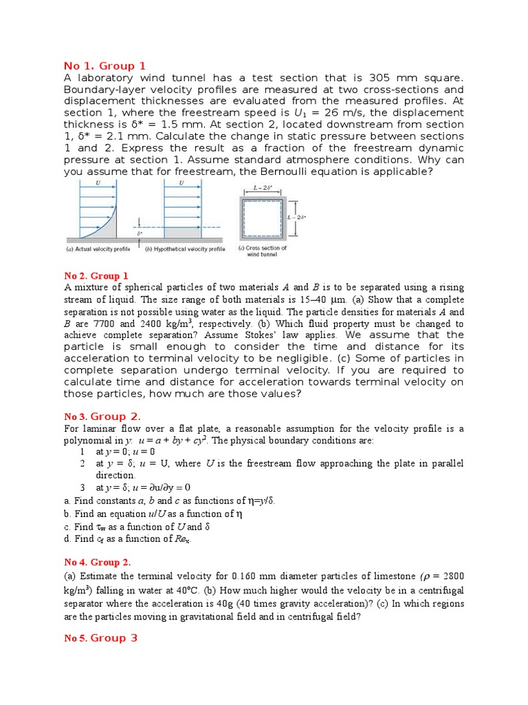 Presentation Problems | PDF | Boundary Layer | Fluid Dynamics