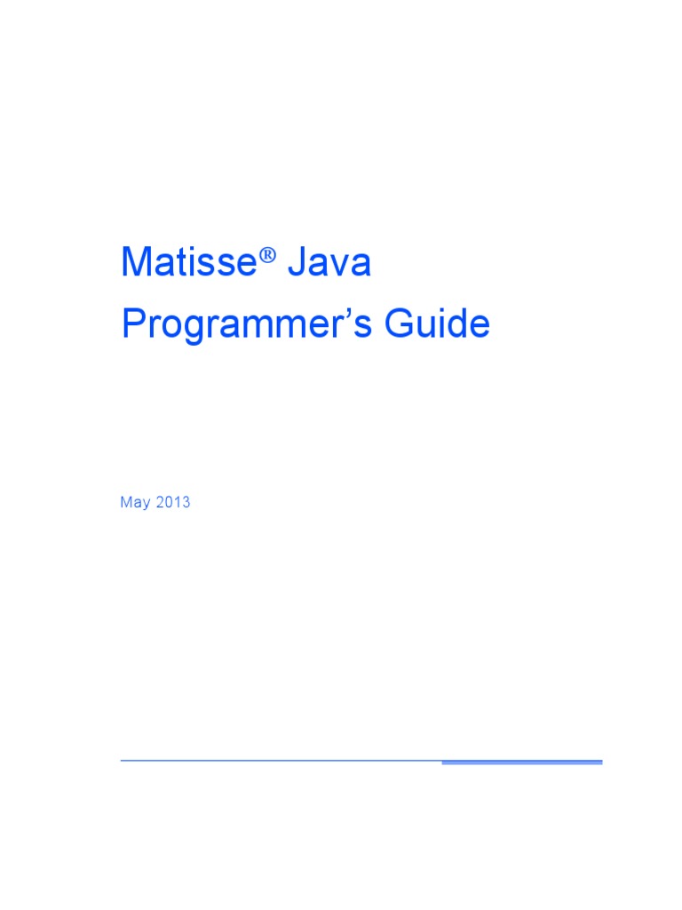 Guia Oficial Matisse Java | PDF | Method (Computer Programming) | Database Index