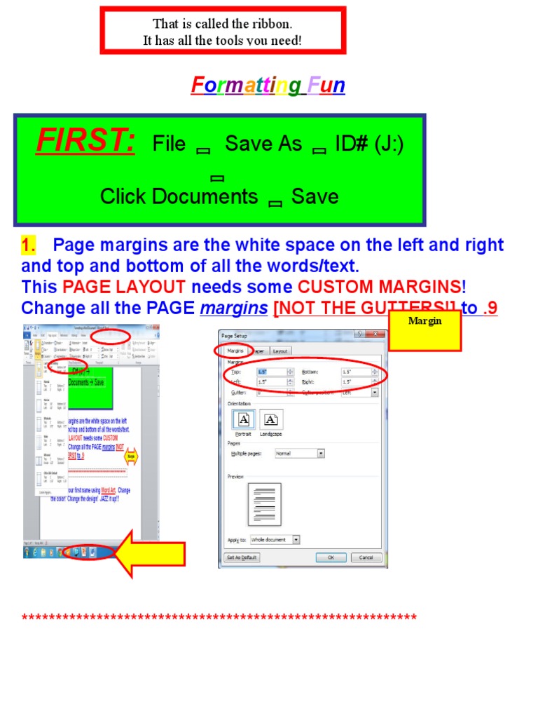 Word Formatting Fun Activities Guide | PDF | Text | World Wide Web