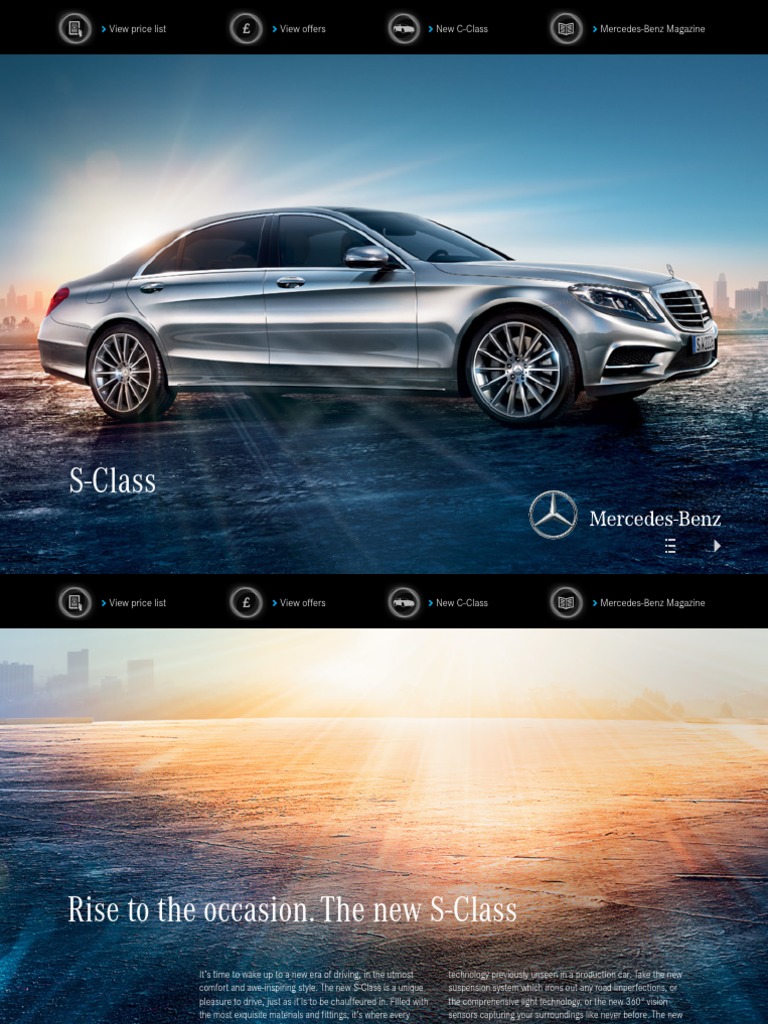 S-Class: View Price List View Offers New C-Class Mercedes-Benz Magazine ...