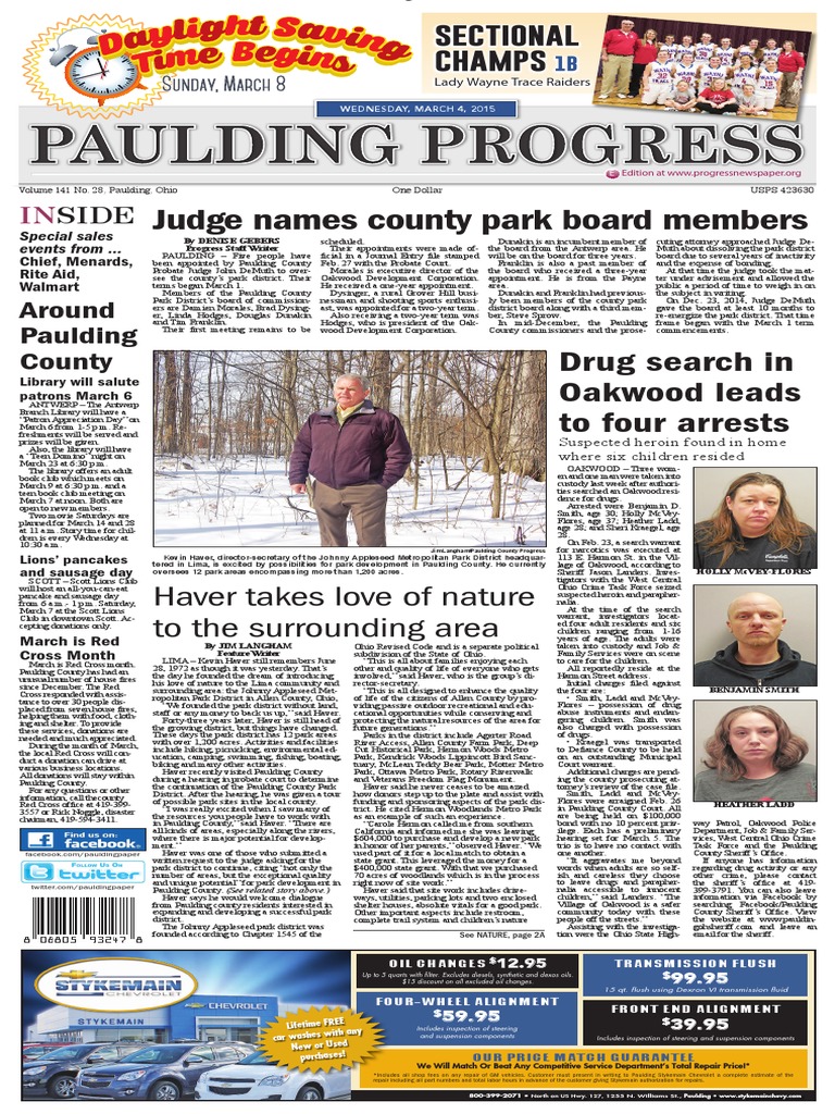 Paulding County Progress March 4, 2015 PDF | PDF | Steam Locomotive | Parks