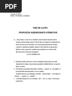 VIII Predicatul Fisa de Lucru | PDF