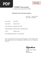 Certificate of Expected Graduation Sample | PDF