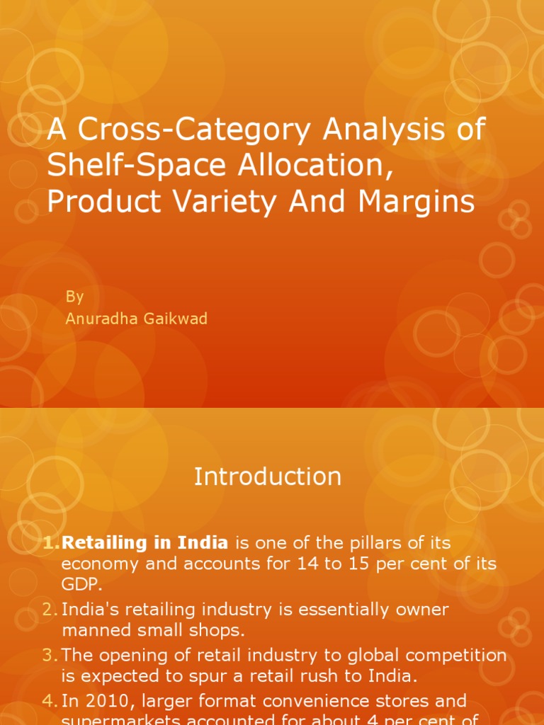 Retail Shelf Space & Margins Analysis | PDF | Retail | Marketing