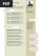 Yale SOM Resume Template | PDF | Titles | Educational Assessment And ...