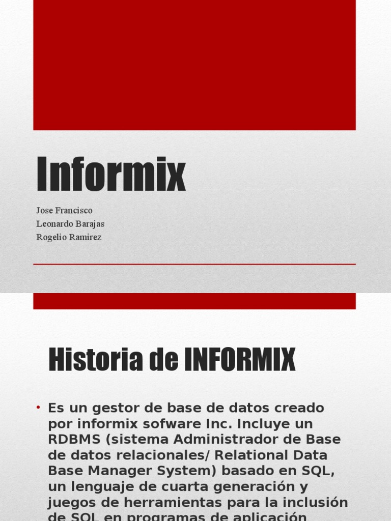 IBM Informix | PDF | Oracle Corporation | Bases de datos