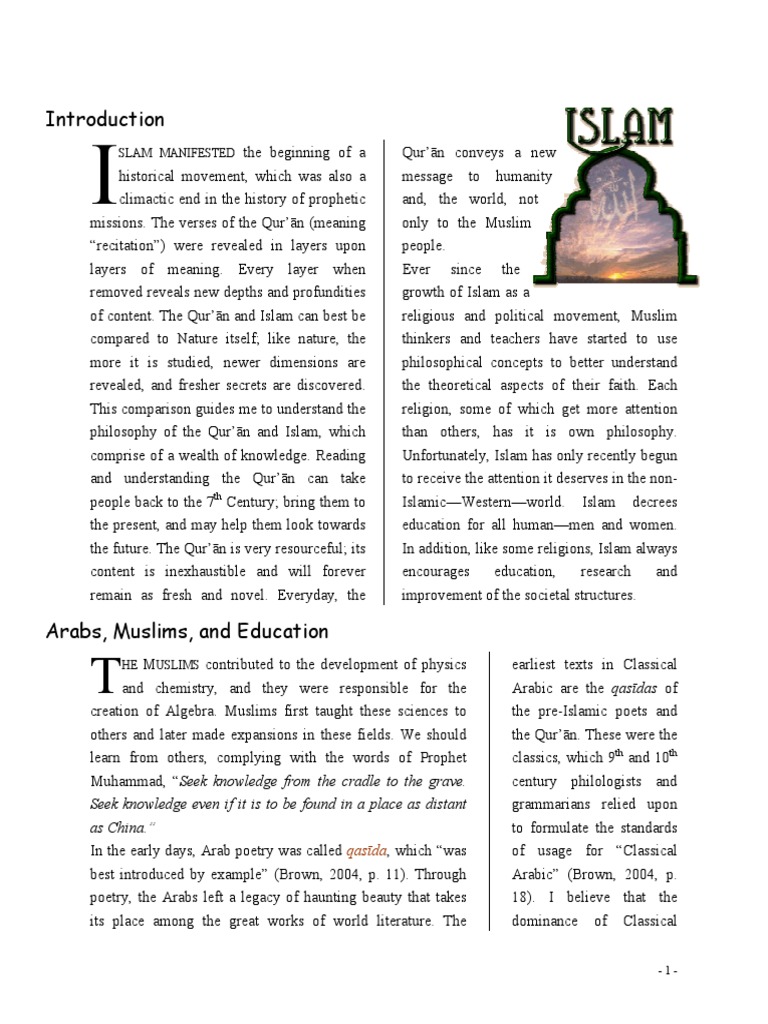 Islamic Philosophy of Education PDF | PDF | Quran | Islam