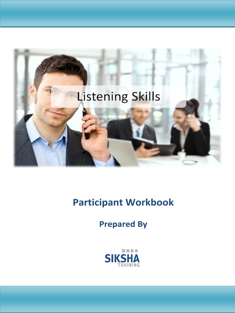Active Listening Skills Workbook | PDF | Body Language | Attention