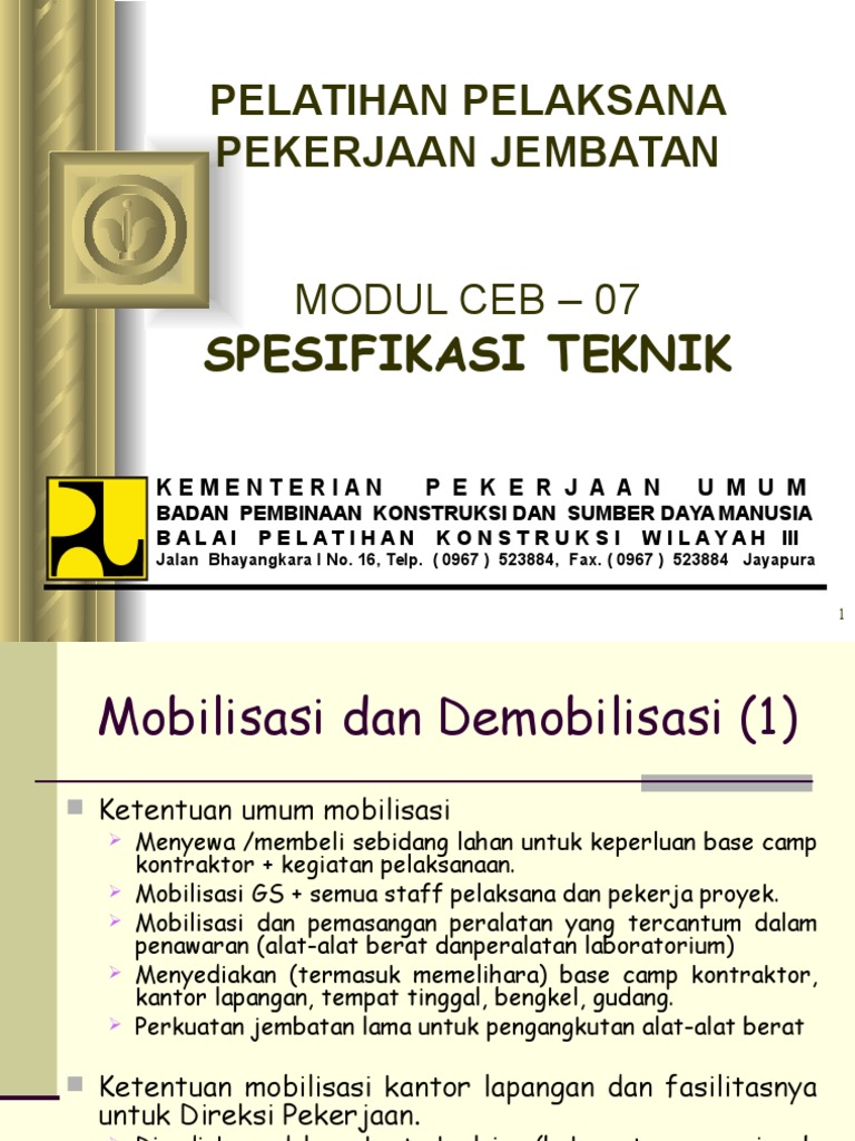 Modul-07 Spesifikasi Tehnik | PDF